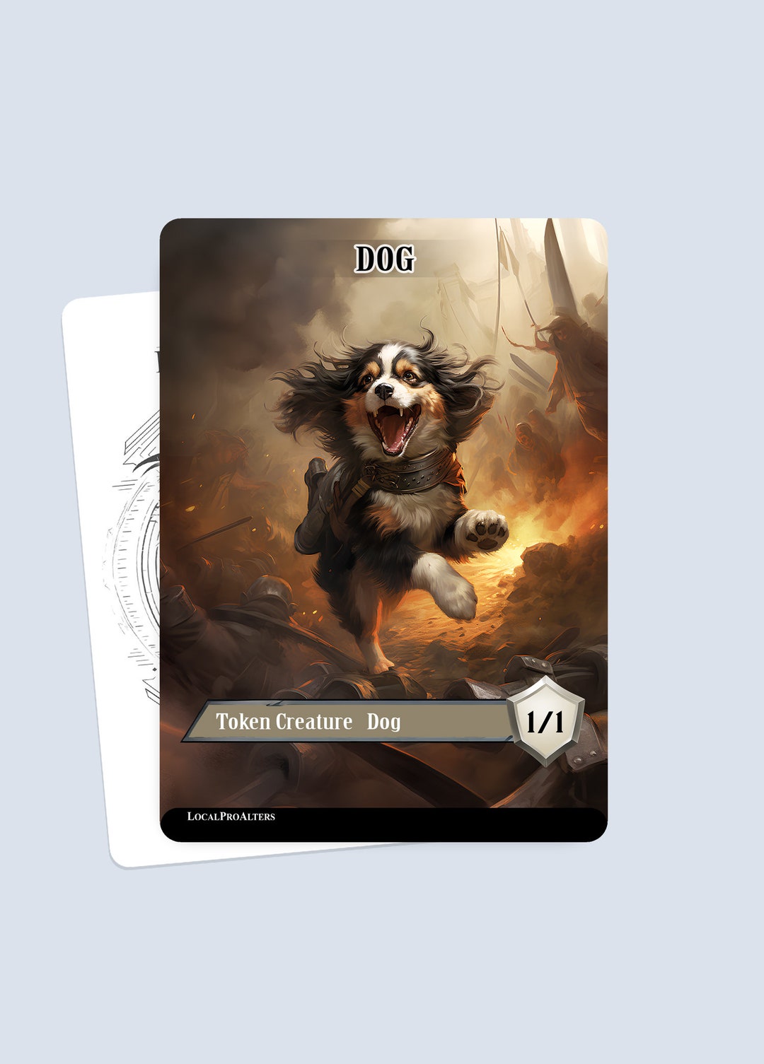 Dog Token #2 - Magic Custom Tokens for MTG - Etsy