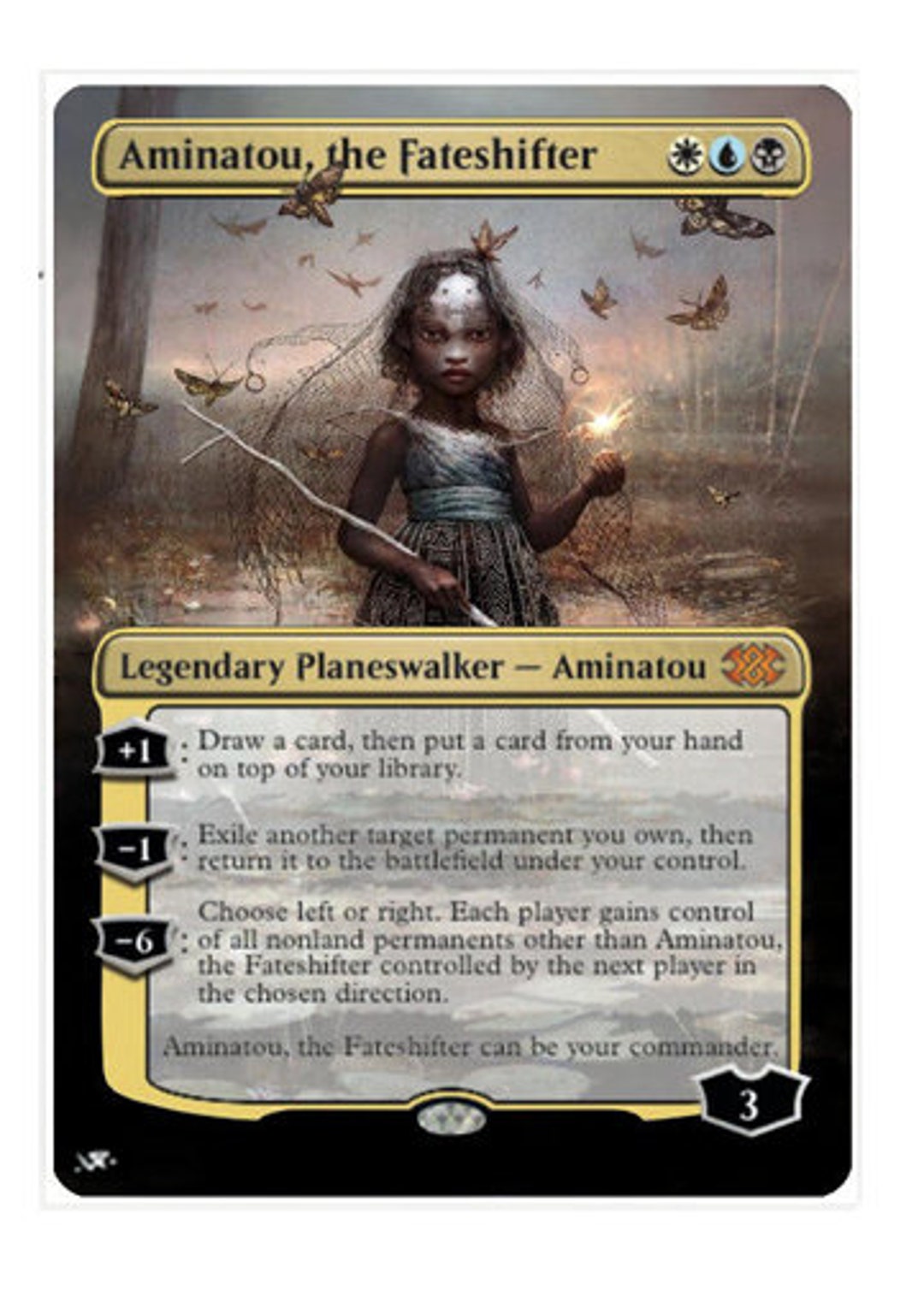 Carta de arte alterada Mtg Aminatou, o Fateshifter - Etsy Portugal