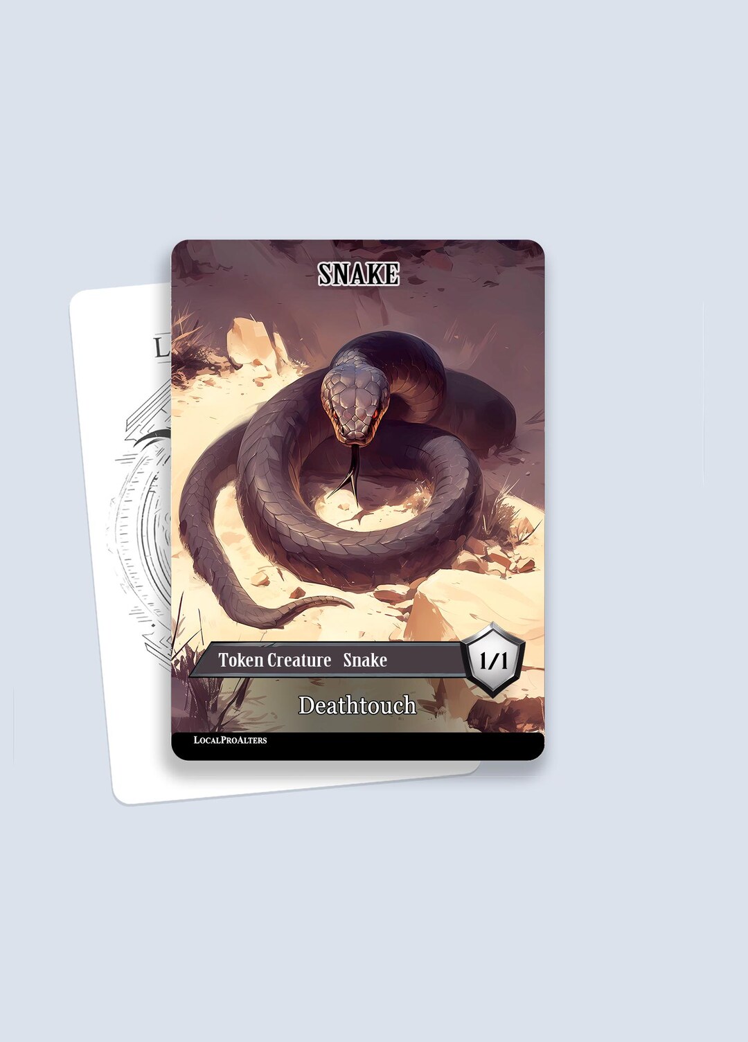 Snake Token #2 - Magic Custom Tokens for MTG - Etsy