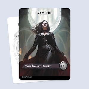 Vampire Token 5 Magic Custom Tokens for MTG - Etsy