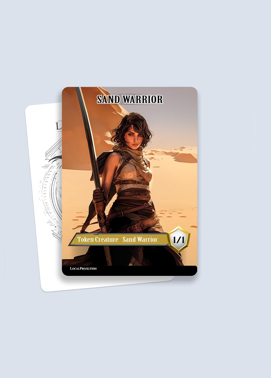 Sand Warrior Token 1 Magic Custom Tokens for MTG - Etsy