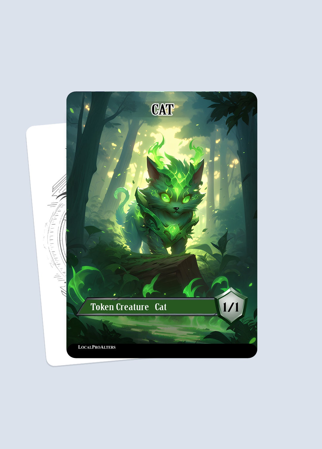 Cat Token #2 - Magic Custom Tokens for MTG - Etsy