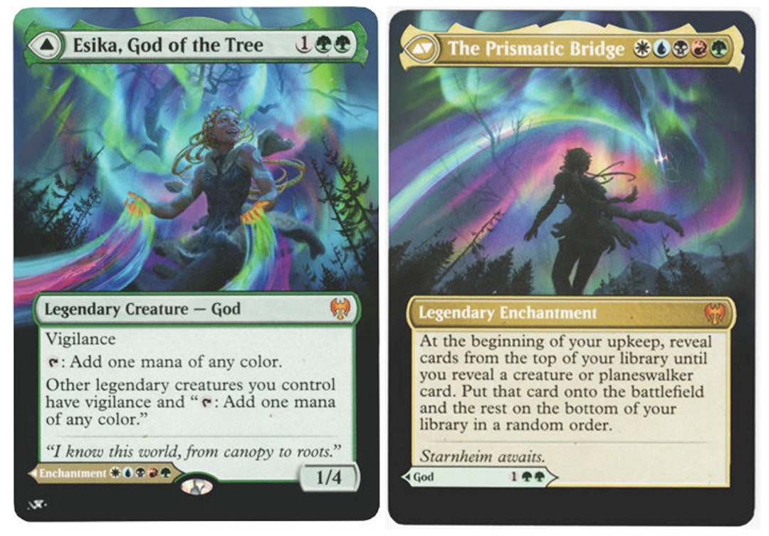 Mtg Altered Art Card-esika, God of the Tree // the Prismatic Bridge - Etsy
