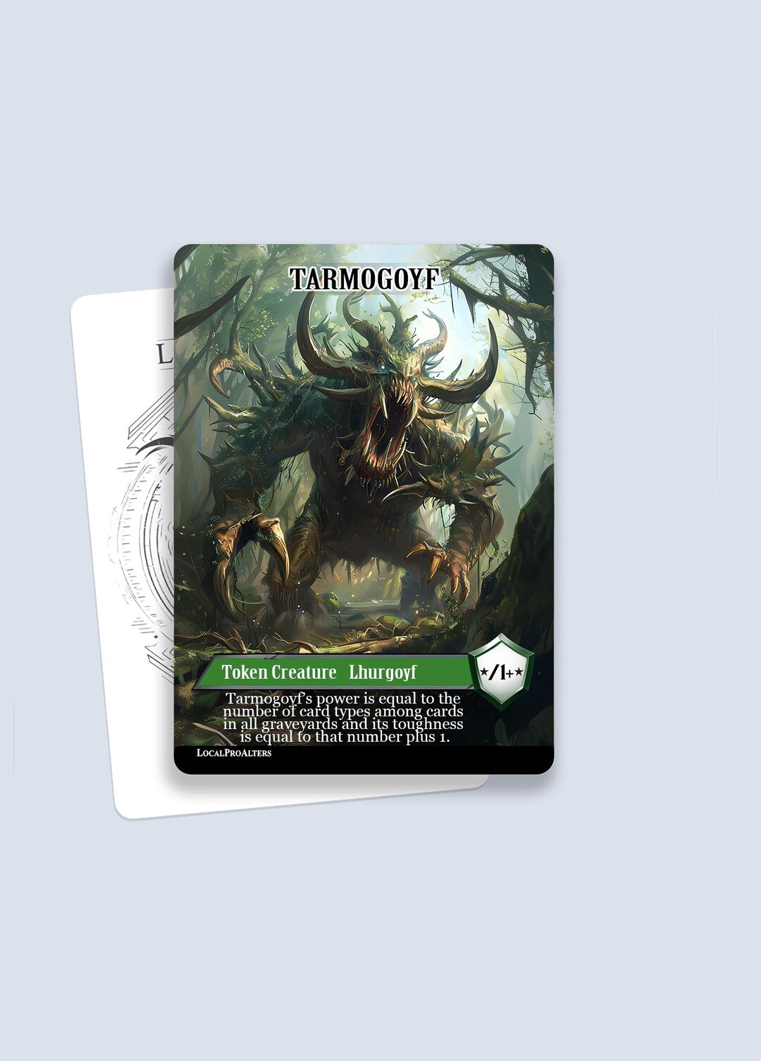 Tarmogoyf Token #1 - Magic Custom Tokens for MTG - Etsy