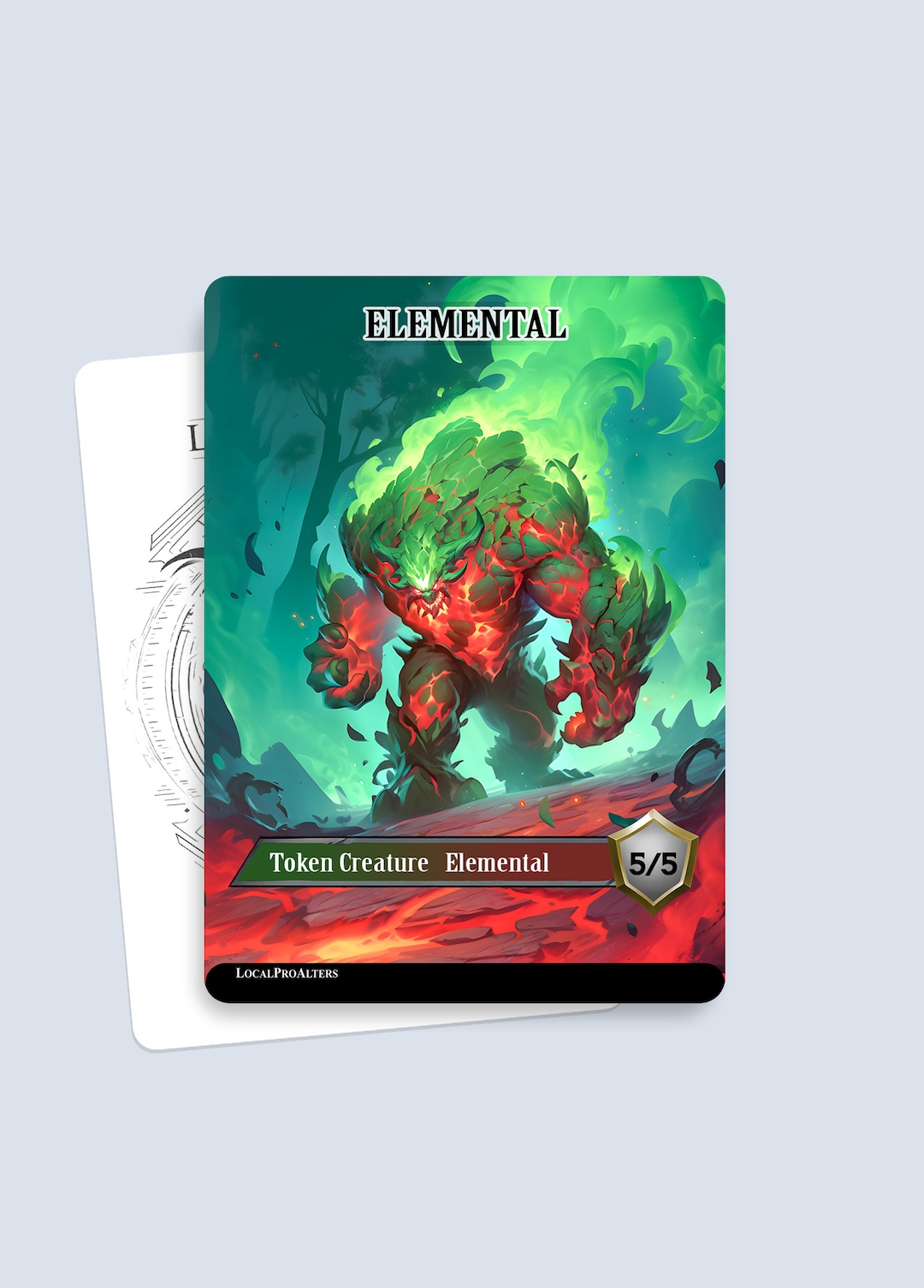 Elemental Token #1 - Magic Custom Tokens for MTG - Etsy