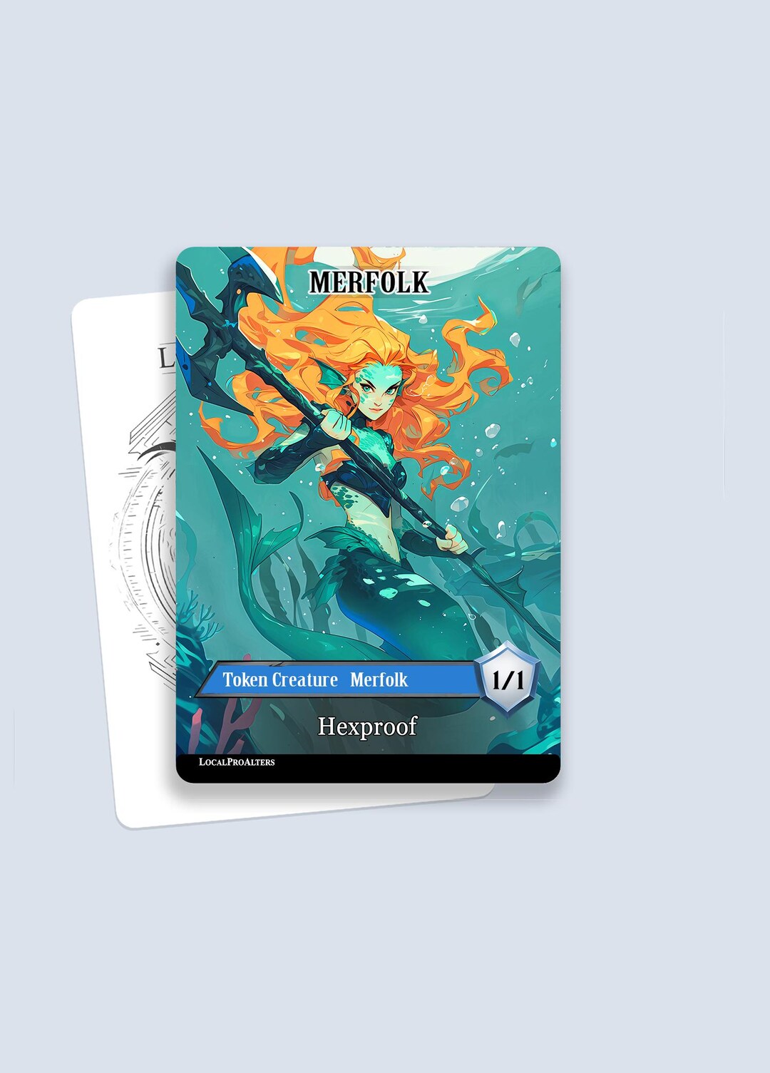 Merfolk Token #2 - Magic Custom Tokens for MTG - Etsy