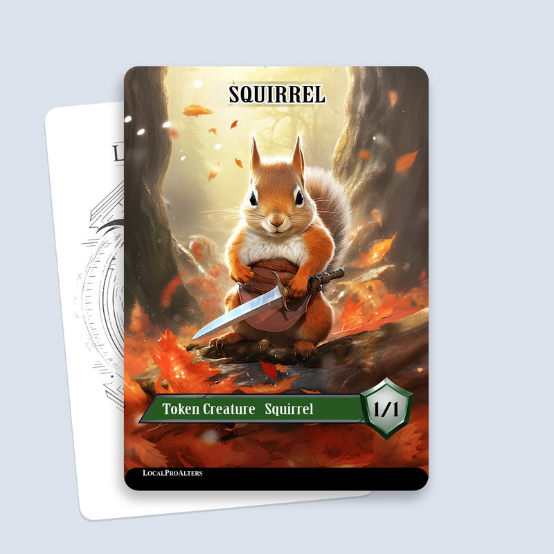 Squirrel Token - Etsy