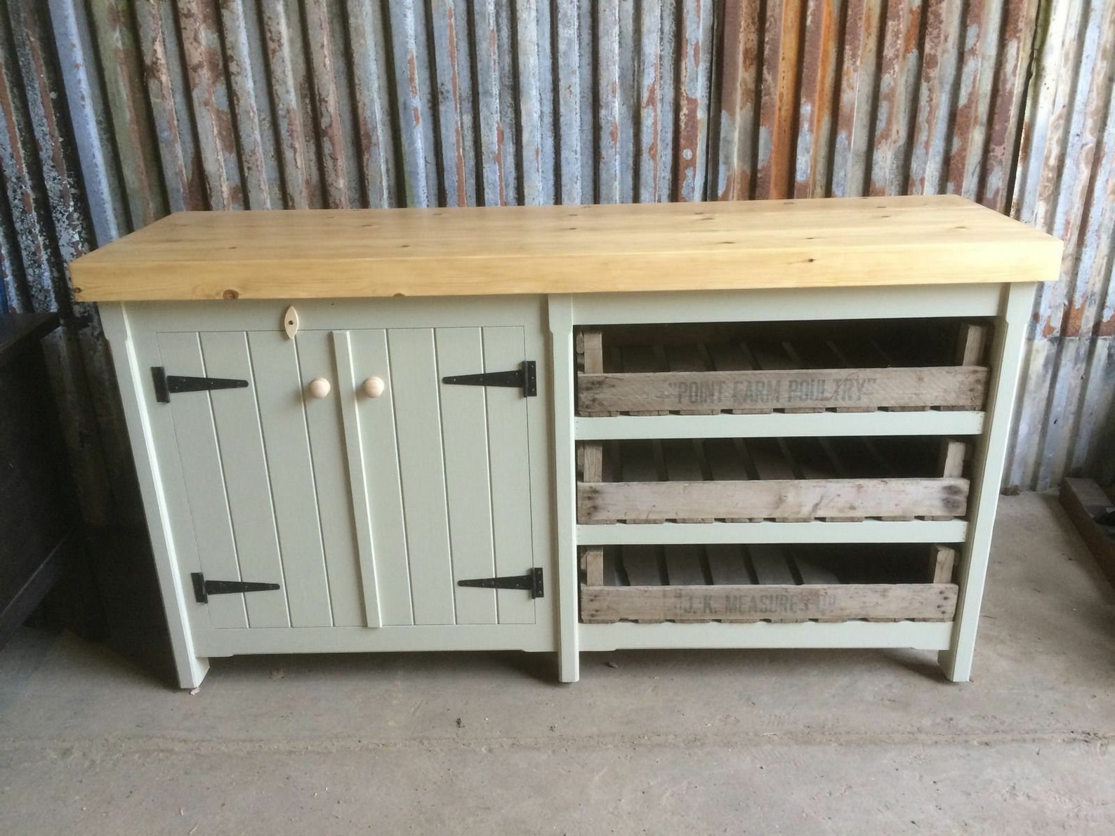 Kitchen / Utility Double Cupboard With Full Size Trays - Etsy UK