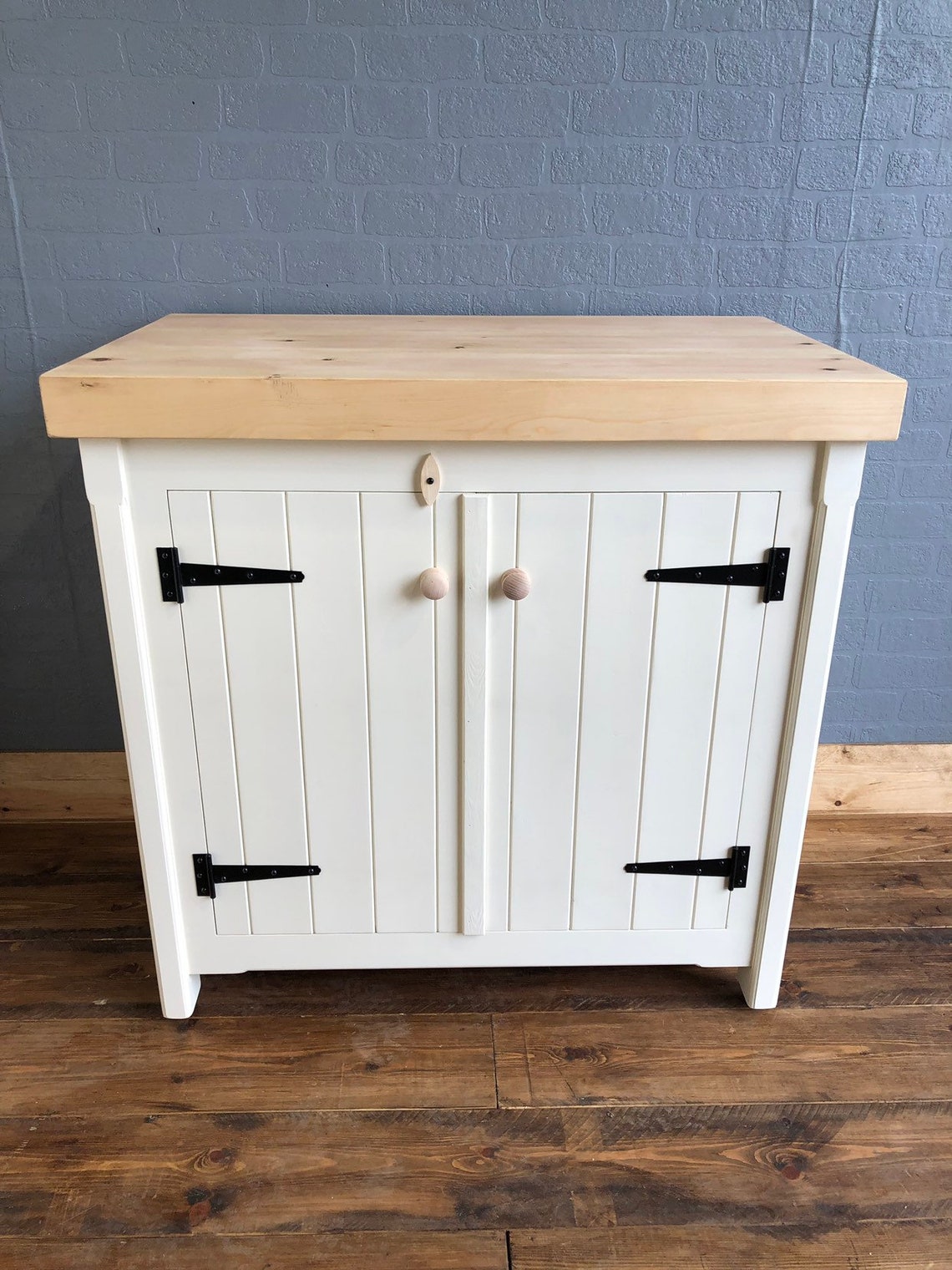 Double Cupboard Unit Chunky Pine Top - Etsy UK