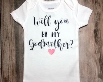 Godparent Proposal Bodysuit Godparent Gifts Will You Be My - Etsy