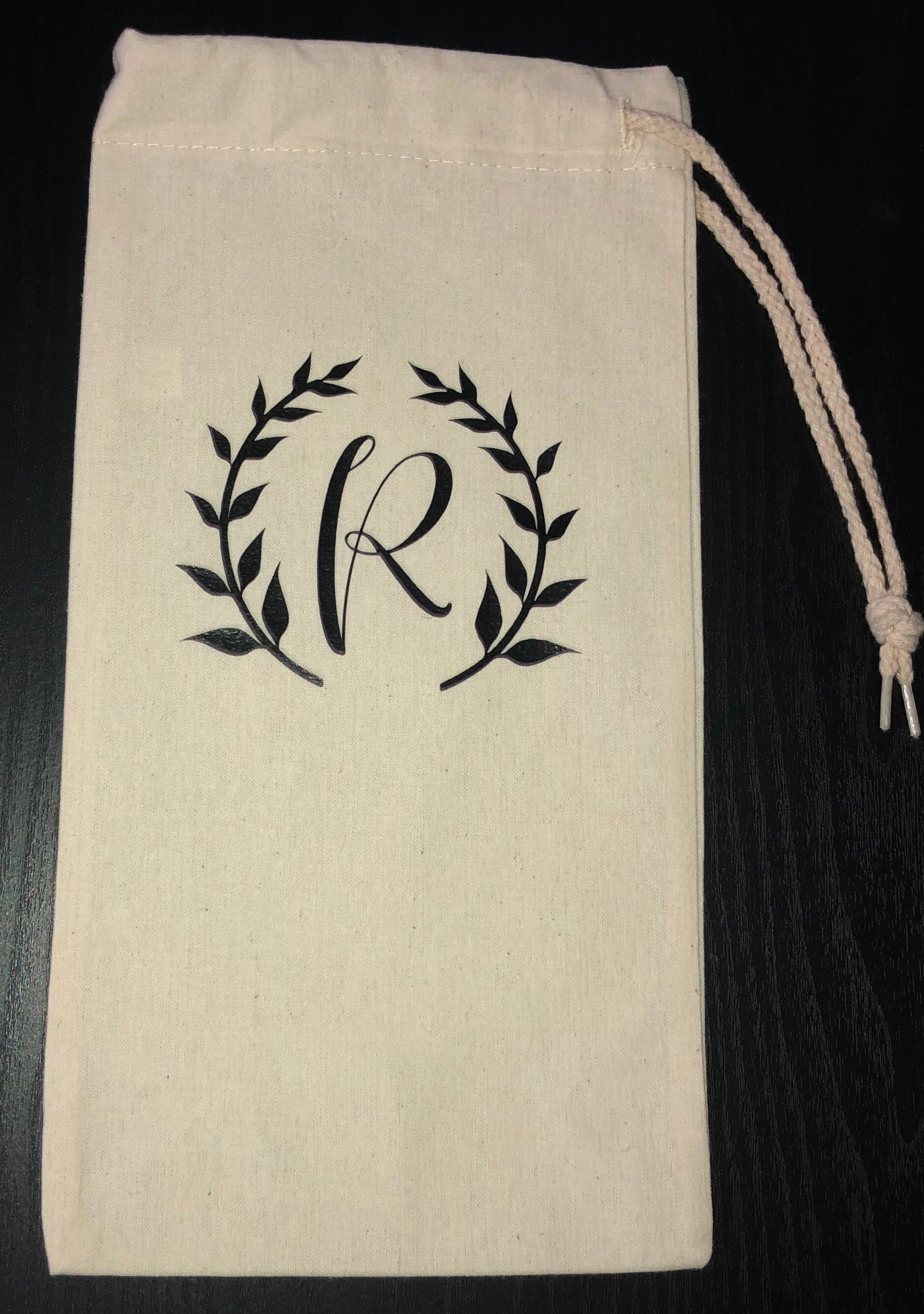 Personalized Wine Bag, Canvas Wine Bag, Custom Canvas Bag, Monogrammed ...