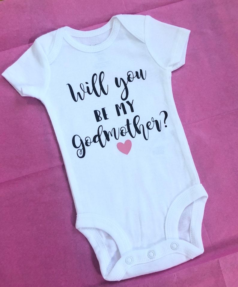 Godmother Baby Bodysuit Godmother Proposal Will You Be My - Etsy