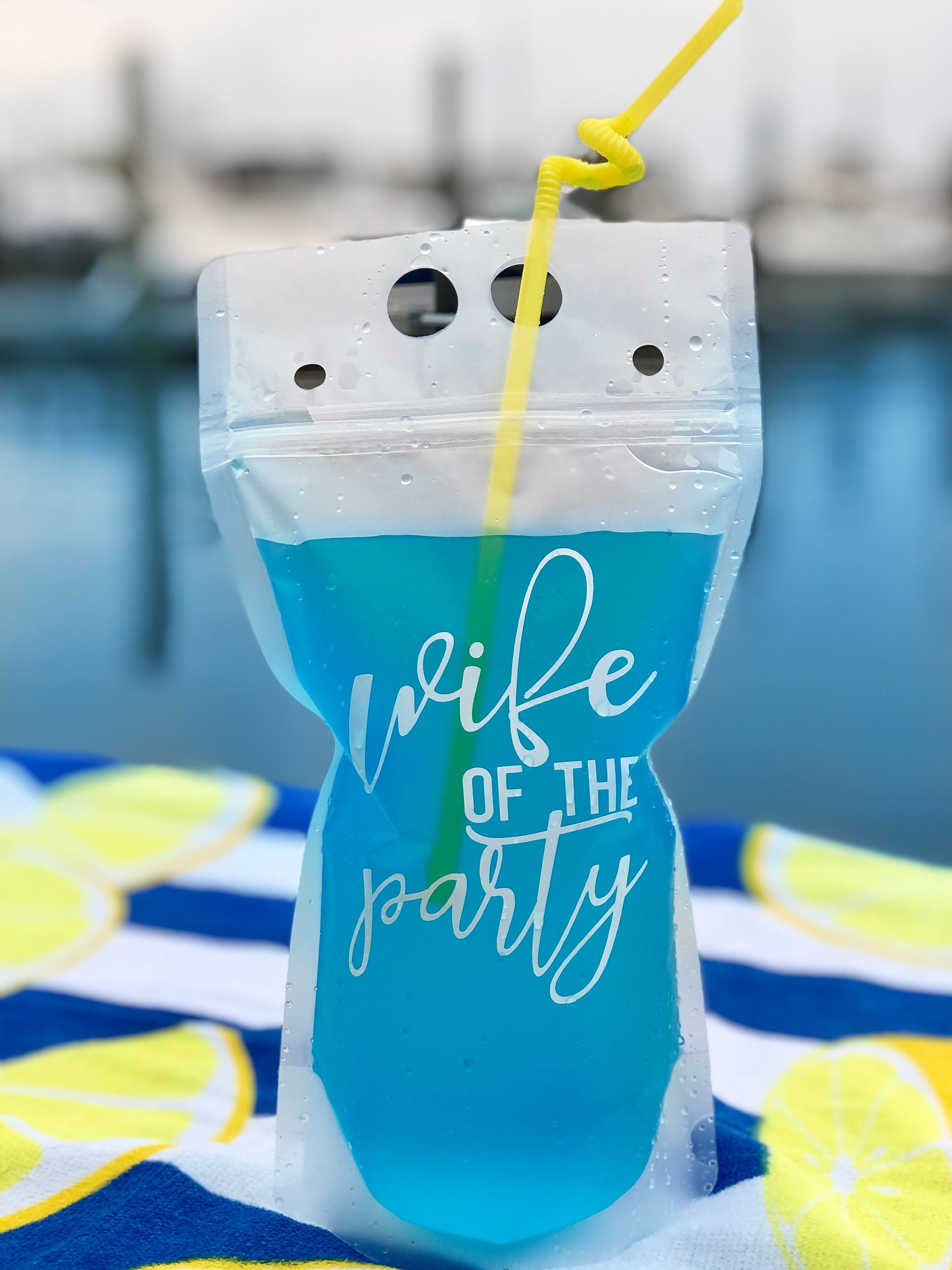 Bachelorette Party Pouches Wife of the Party Adult Drink | Etsy