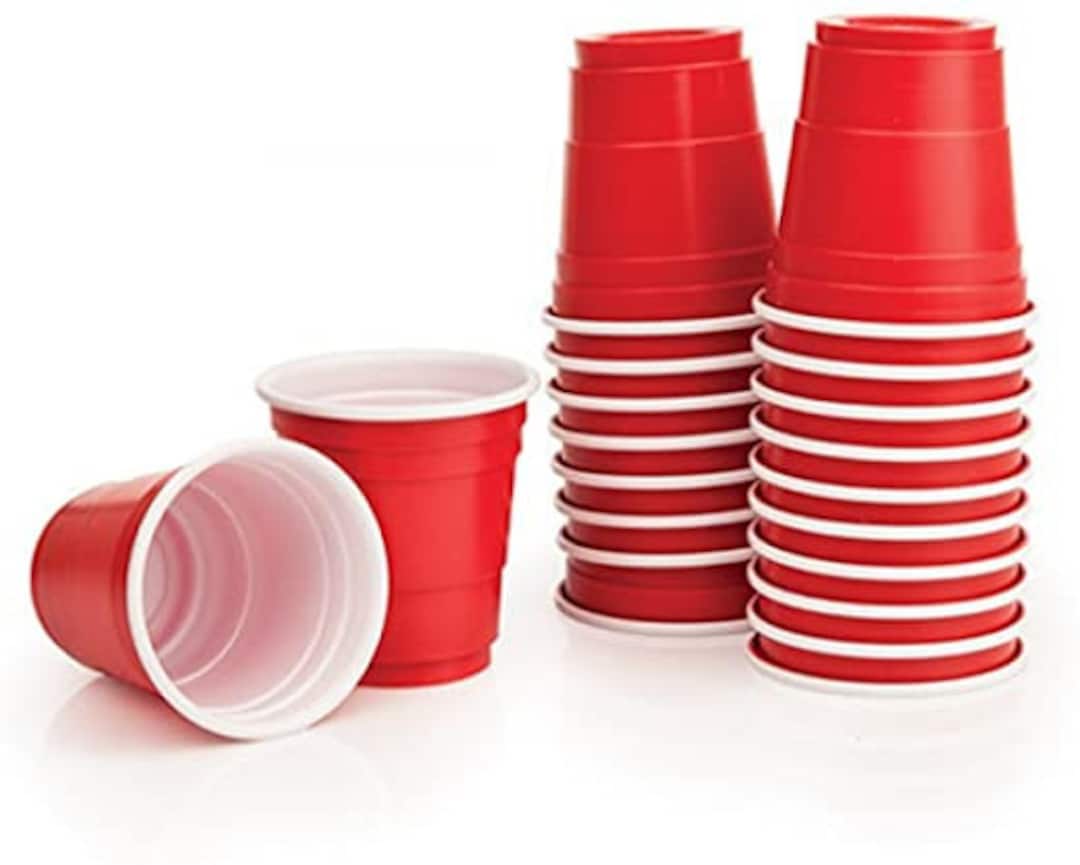 Mini Red Shot Cups - Etsy
