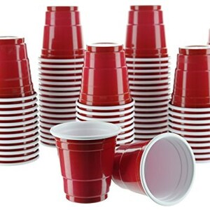 Mini Red Shot Cups - Etsy