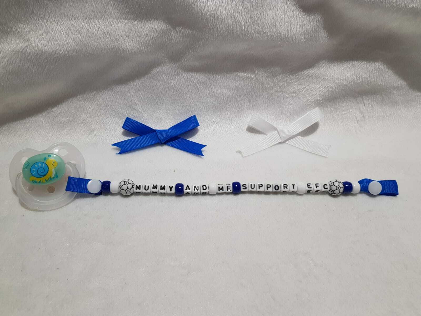 Everton Inspired Dummy Clip Set Keyring Present Baby - Etsy Canada