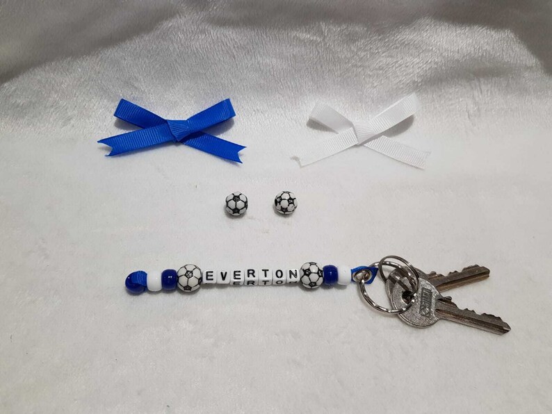Everton Inspired Dummy Clip, Set, Keyring, Present, Baby, Gift ...