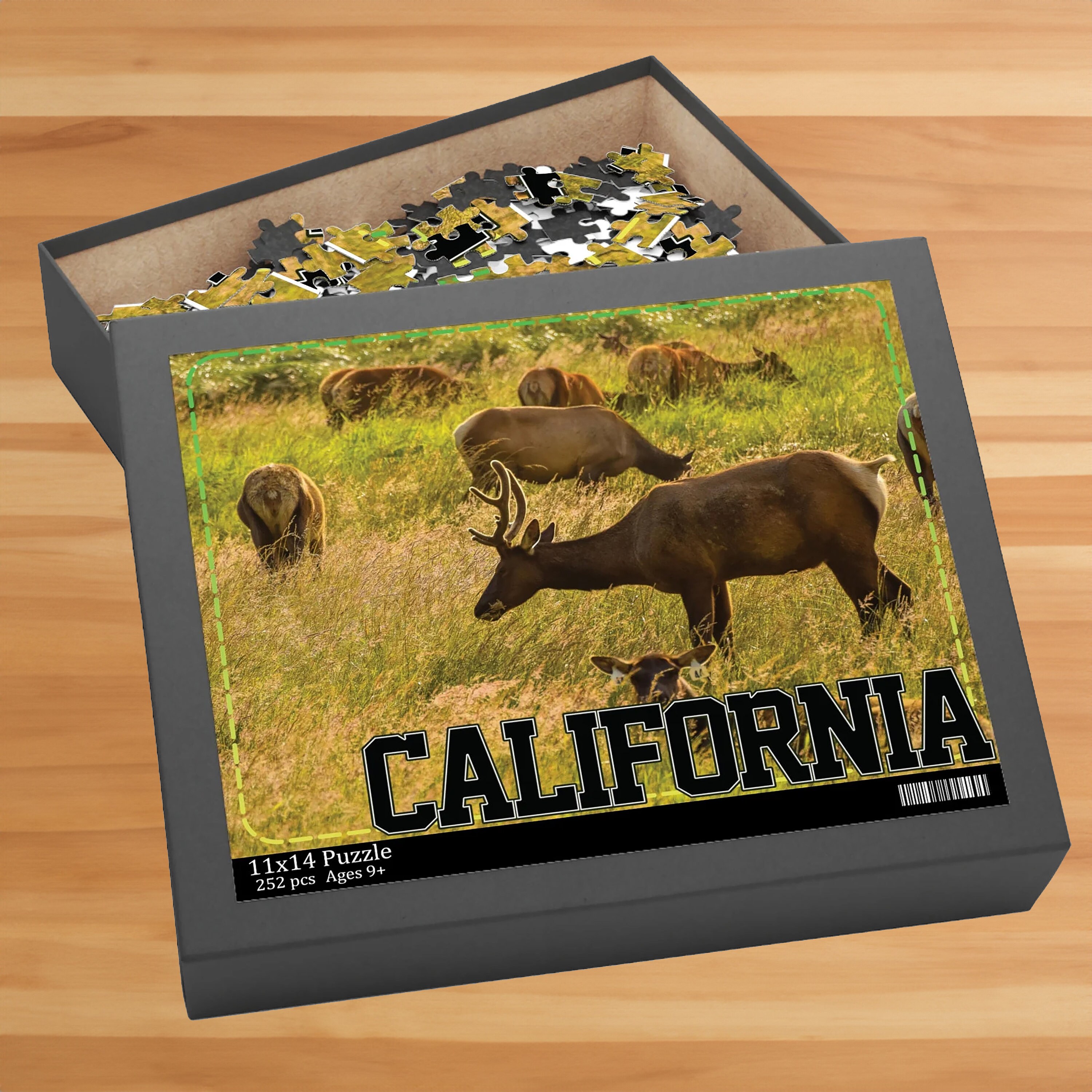 California Elk Puzzle, Jigsaw Puzzle, Puzzle for Adults, Elk, Elk ...