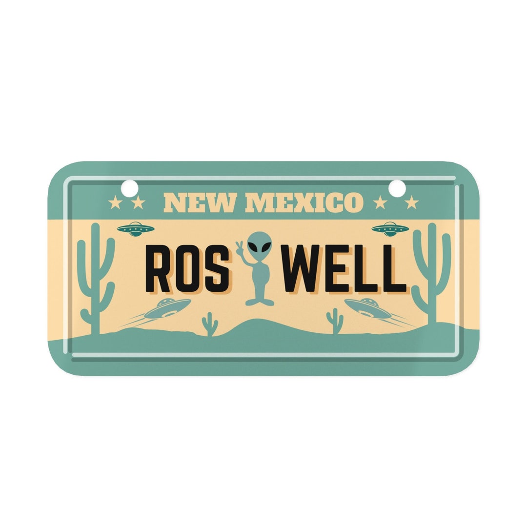Roswell Tiny License Plate / Wall Decor | Ufos, New Mexico, Aliens ...