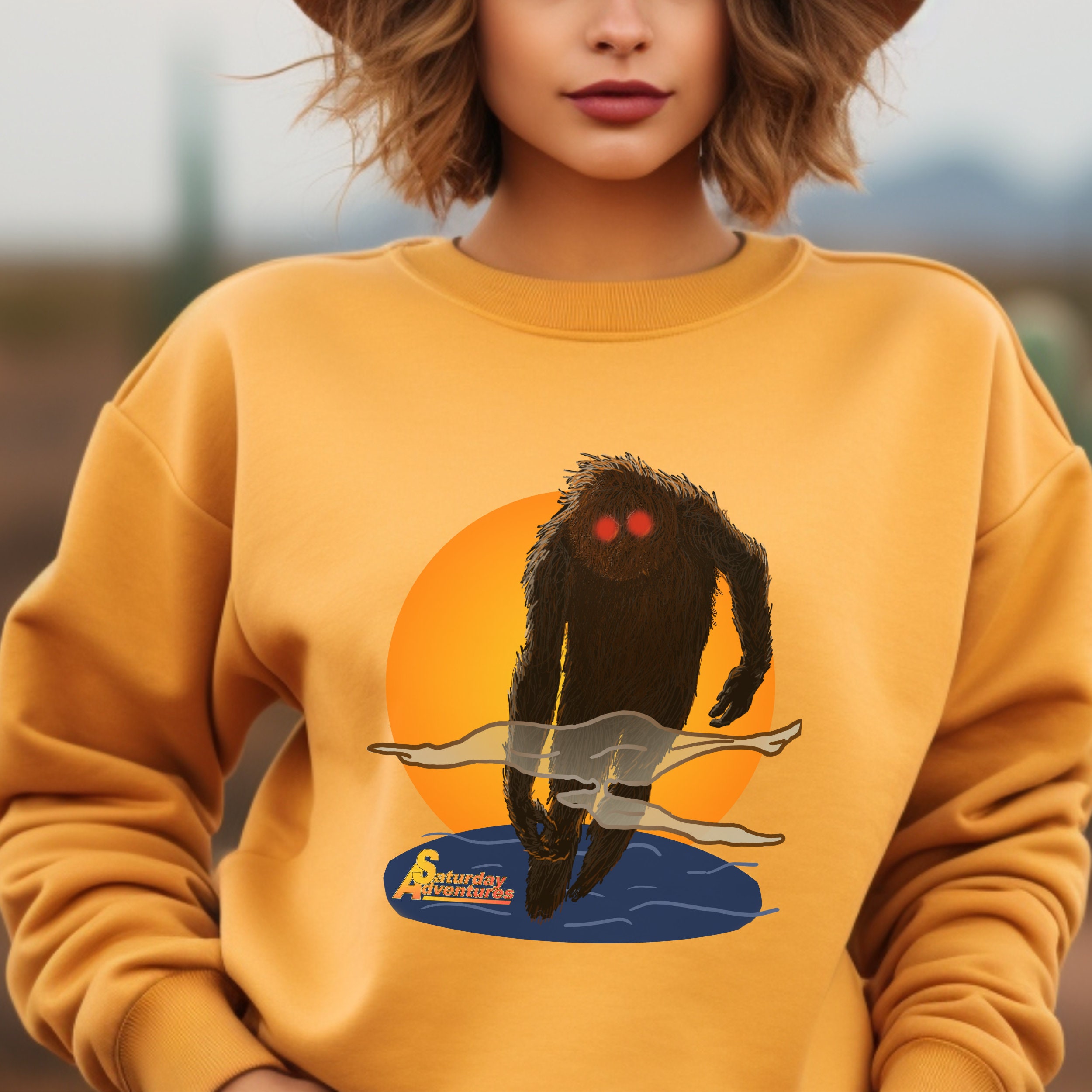 Swamp Monster With Glowing Eyes Bigfoot, Sasquatch, Yeti, Skunk Ape, Cryptid, Cryptozoology ...