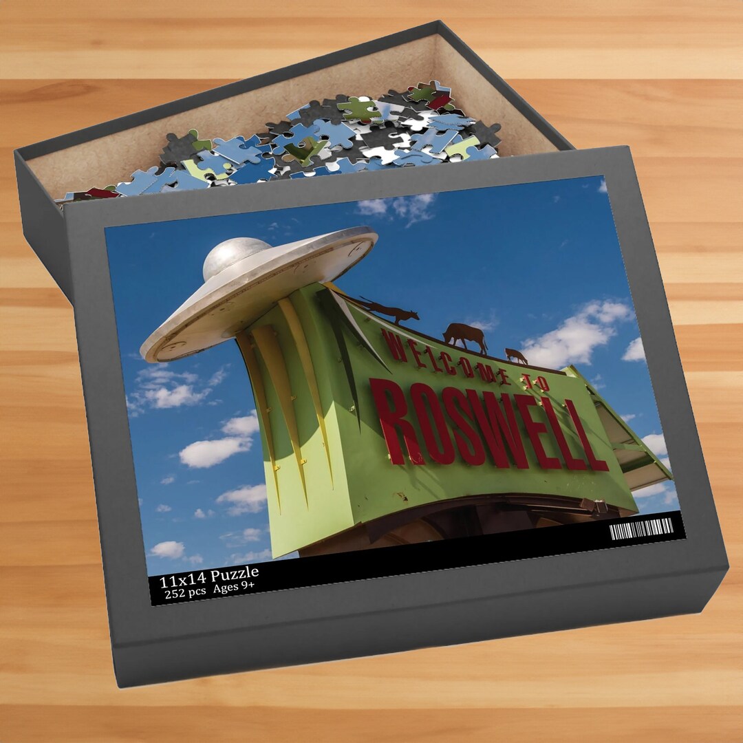 Roswell UFO Picture Jigsaw Puzzle, I Want to Believe, X-files Fan Gift ...