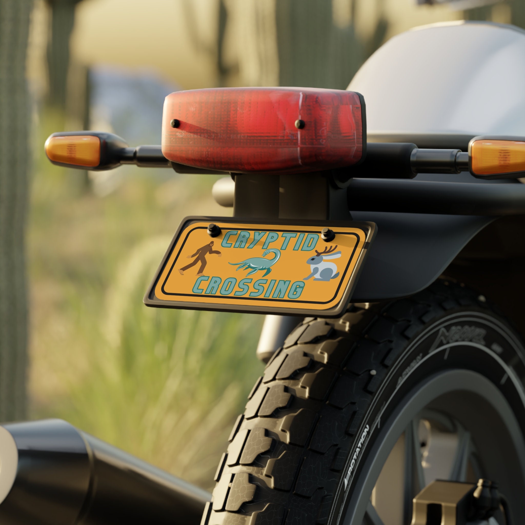 Cryptid Crossing Tiny License Plate | Wall Decor, Bigfoot, Loch Ness ...