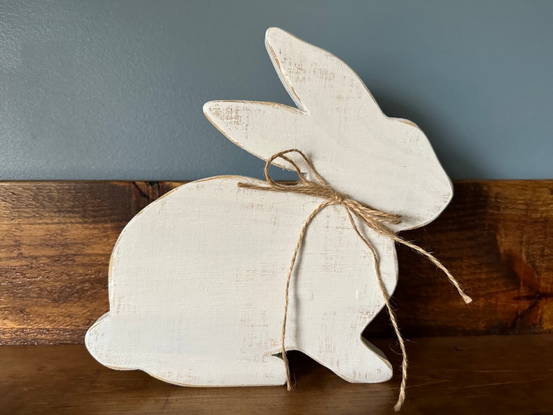 Rustic Wooden Rabbit - Etsy