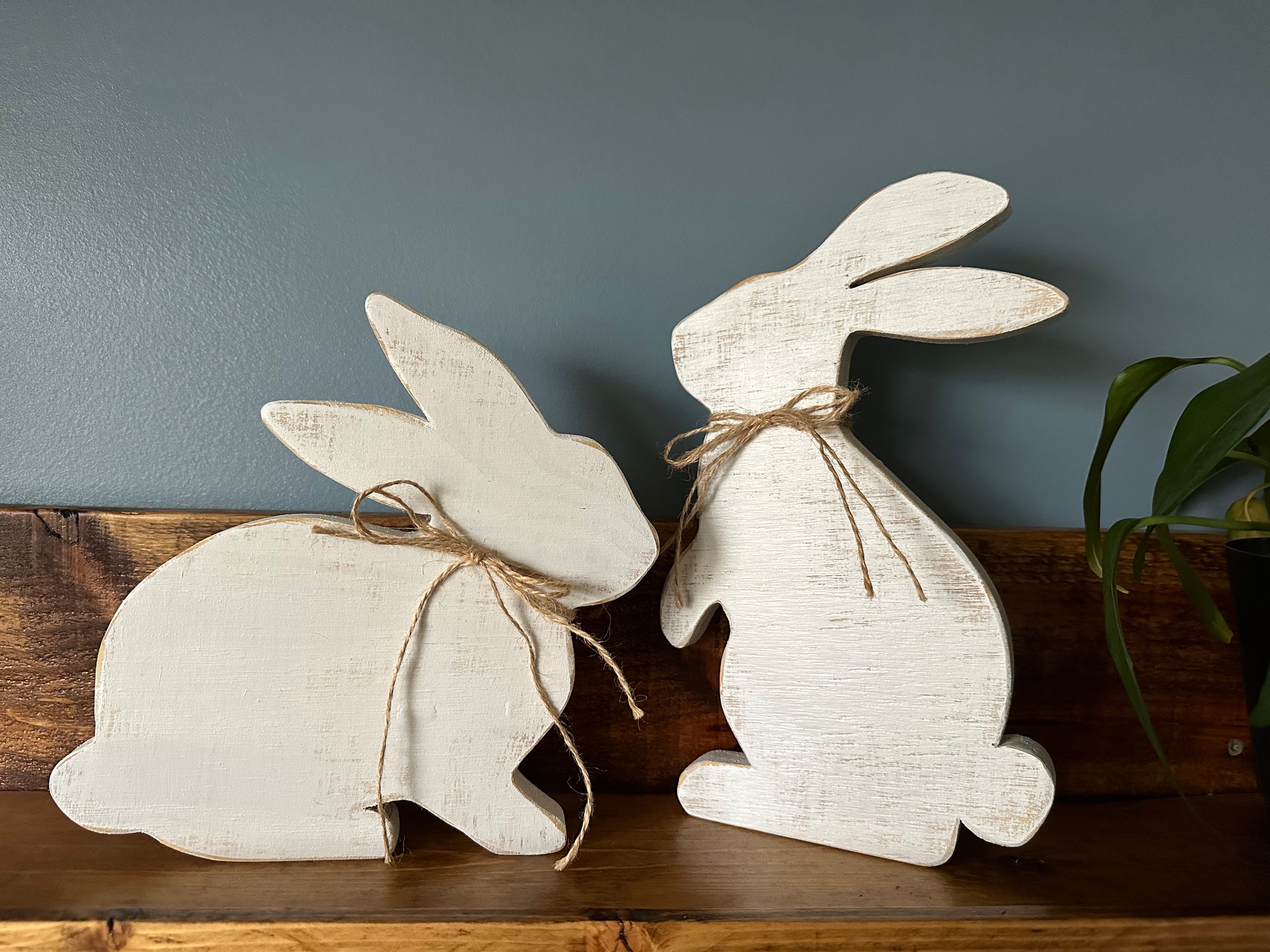Rustic Wooden Rabbit - Etsy