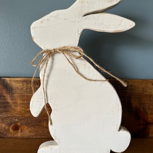Rustic Wooden Rabbit - Etsy