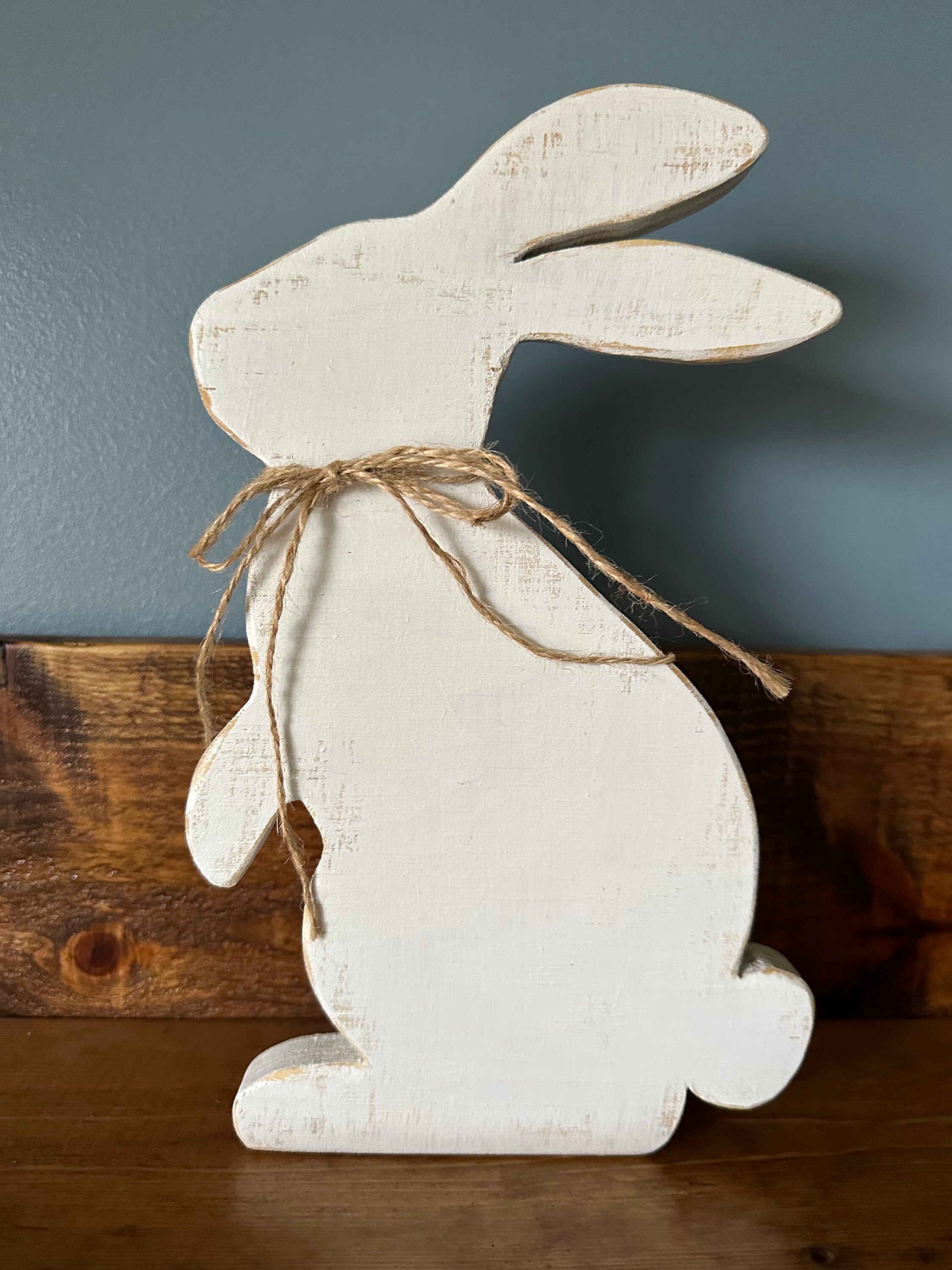 Rustic Wooden Rabbit - Etsy