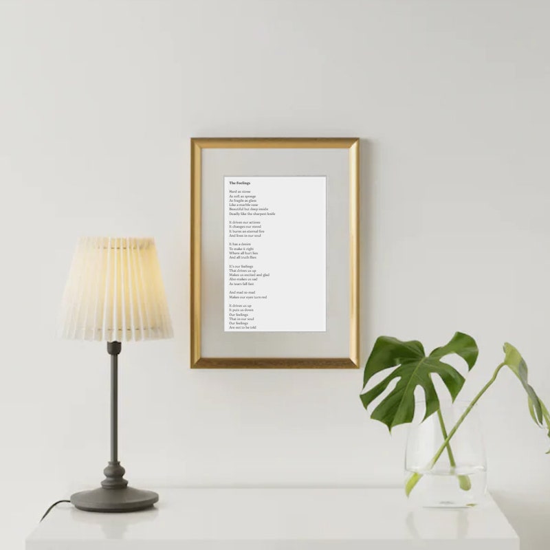 Framed Poem - Etsy