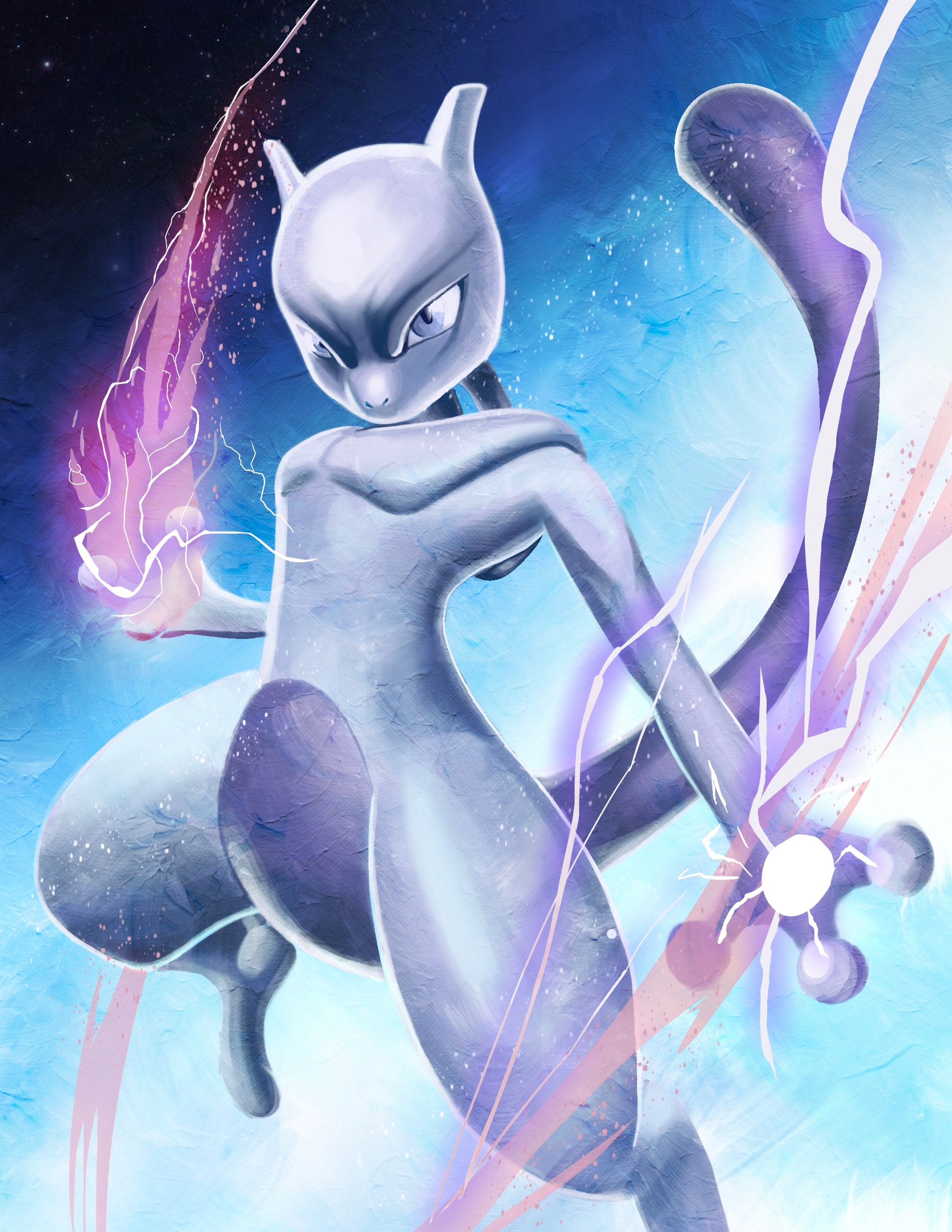 Mewtwo New Form Fan Art