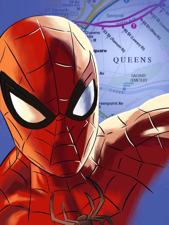 Spidey Art Print | Etsy