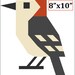Woodpecker FPP Paper Pieced Quilt Block Pattern - Etsy
