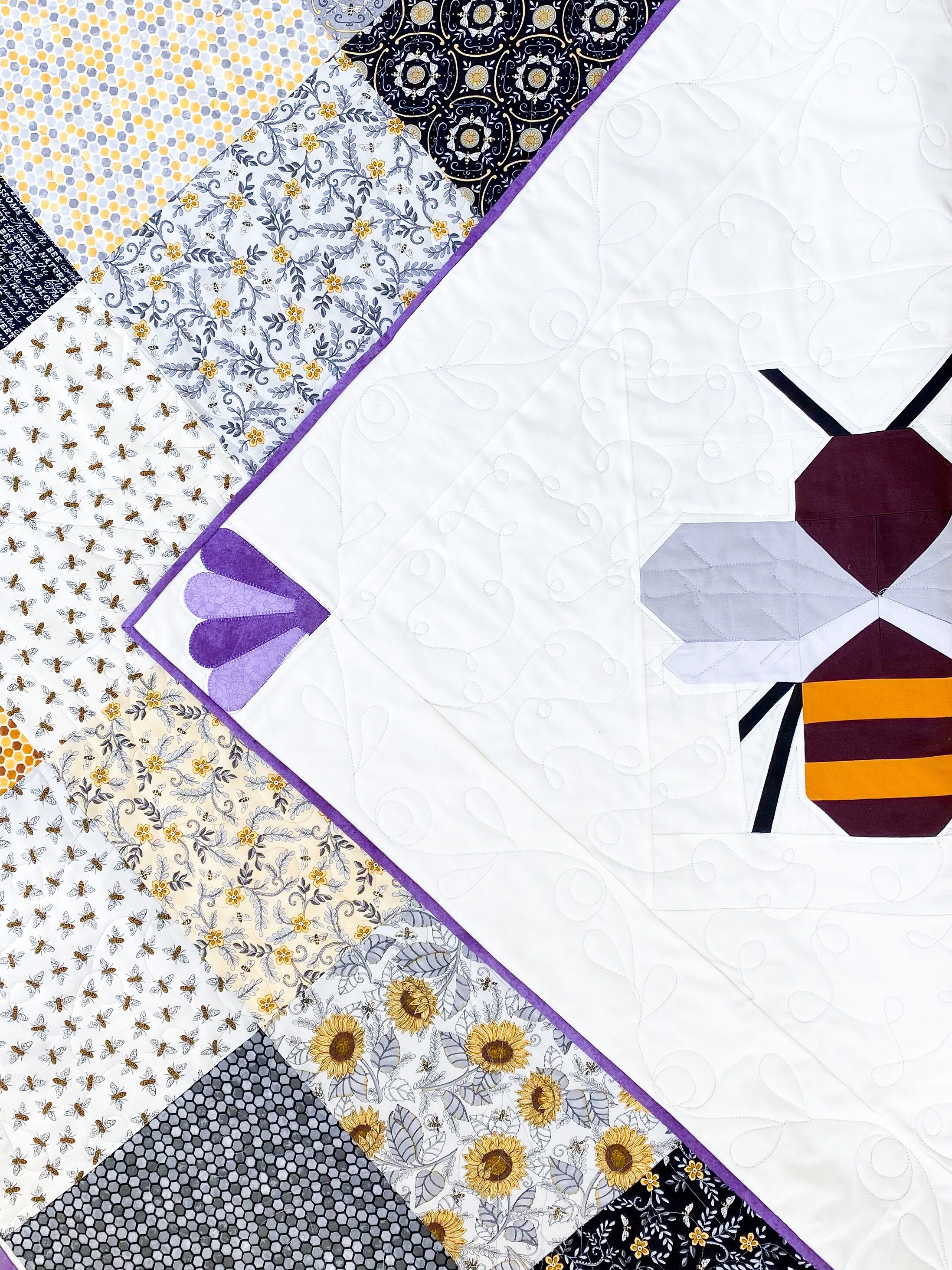 Bee Quilt Pattern PDF Quilt Pattern FPP Pattern Applique - Etsy UK