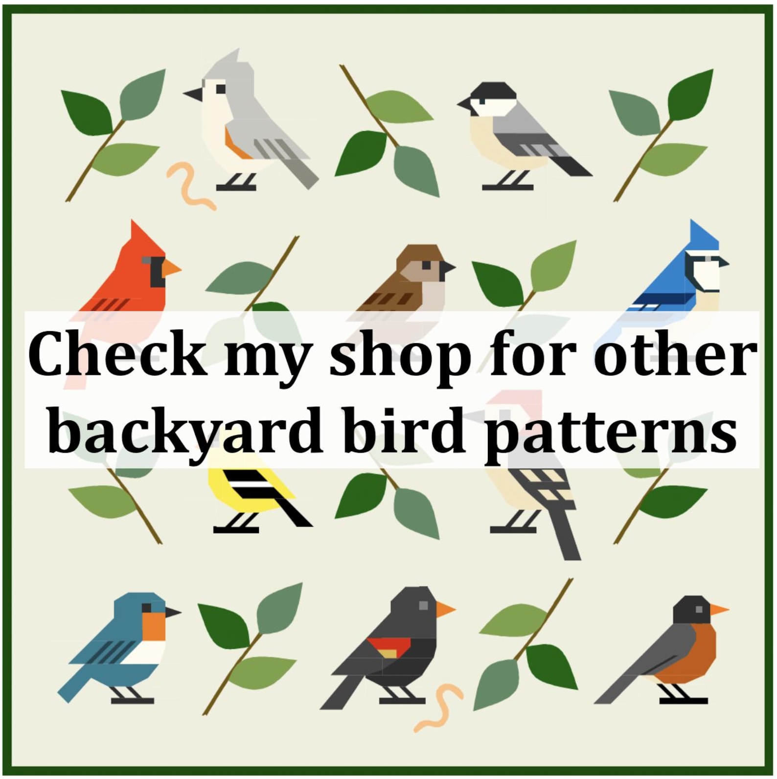 Cardinal FPP Paper Pieced Quilt Block Pattern - Etsy