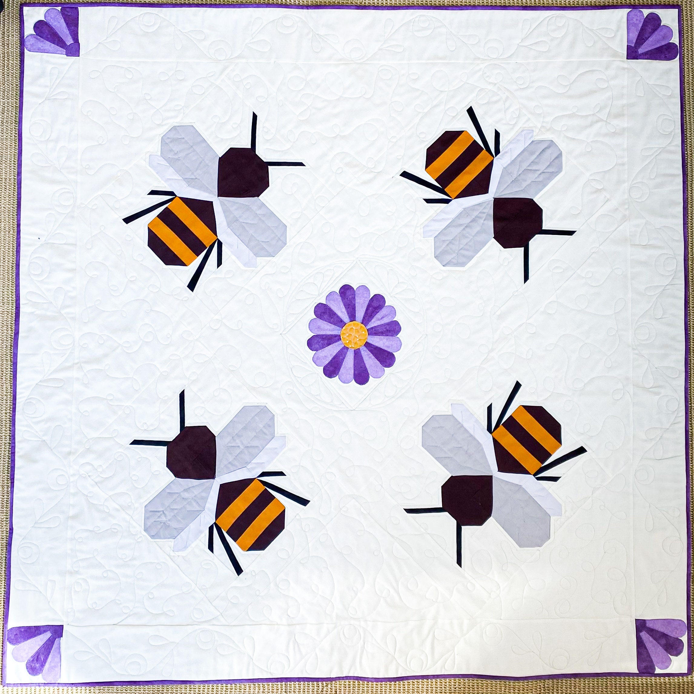Bee Quilt Pattern PDF Quilt Pattern FPP Pattern Applique - Etsy