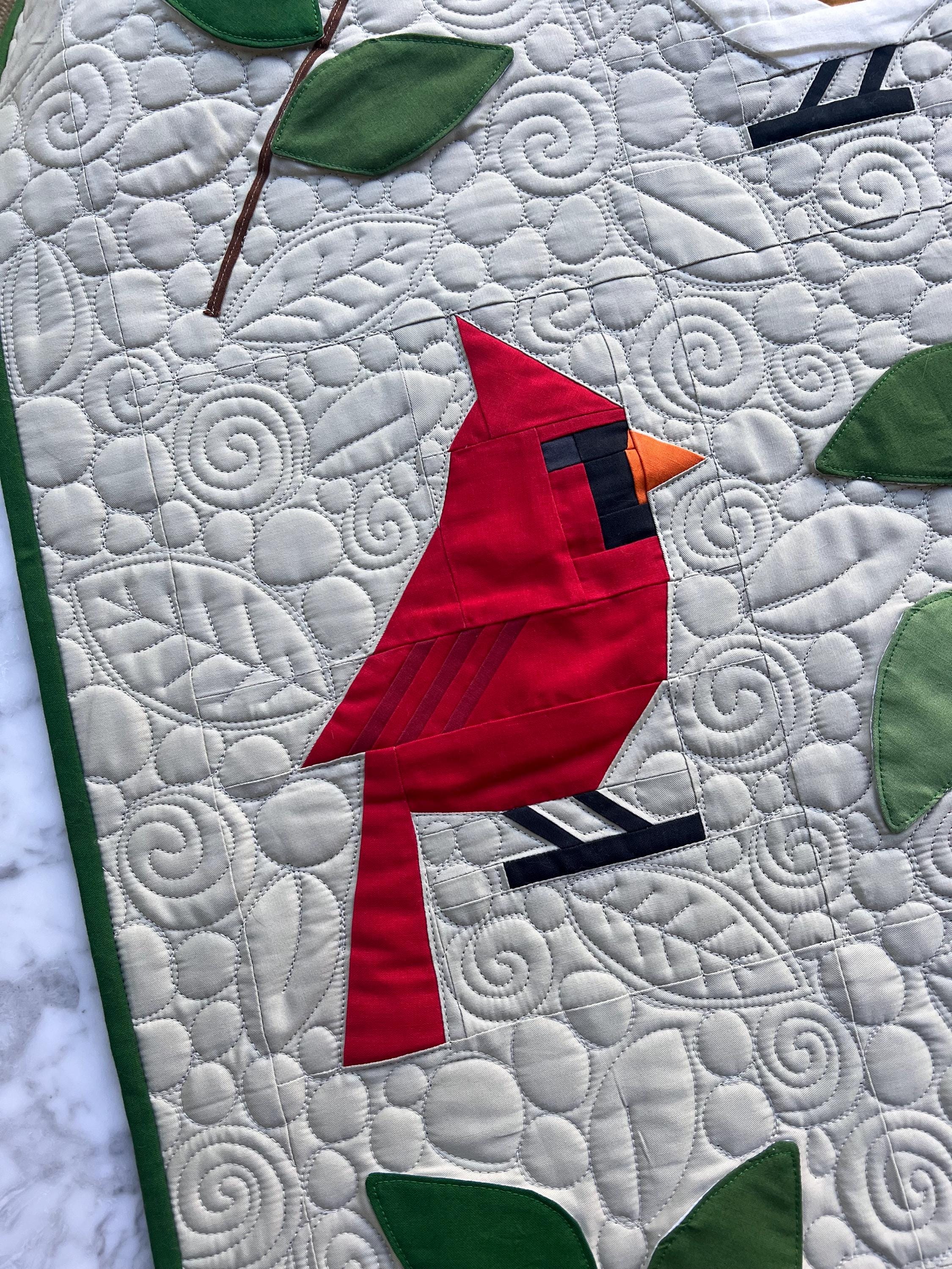 Cardinal FPP Paper Pieced Quilt Block Pattern - Etsy