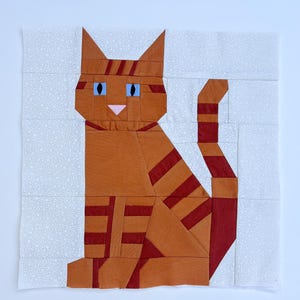 Paper Pieced Purrs FPP Paper Pieced Cat Quilt Block Patterns - Etsy