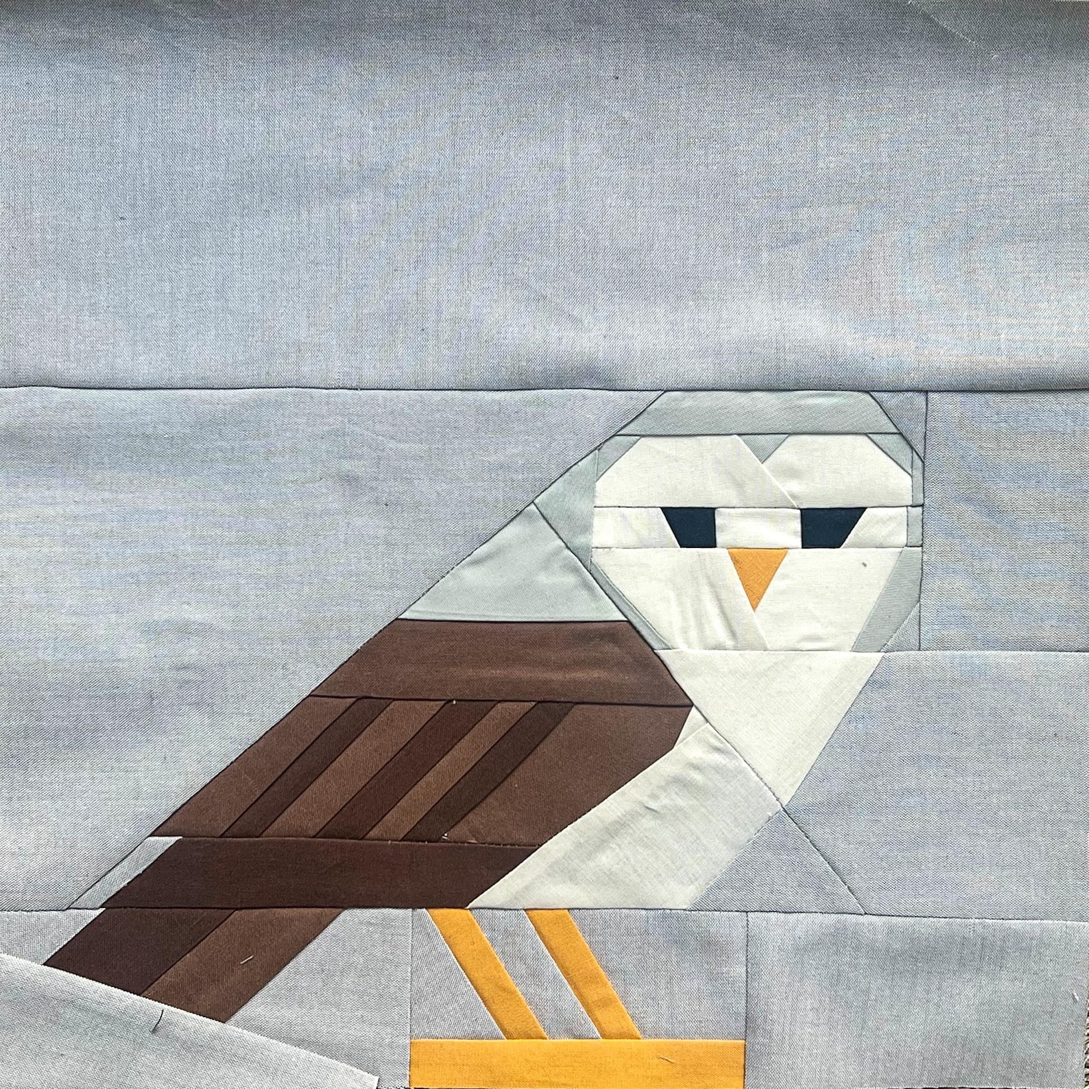 Owl Quilt Block Pattern | FPP Foundation Paper Piecing | Modern Bird ...