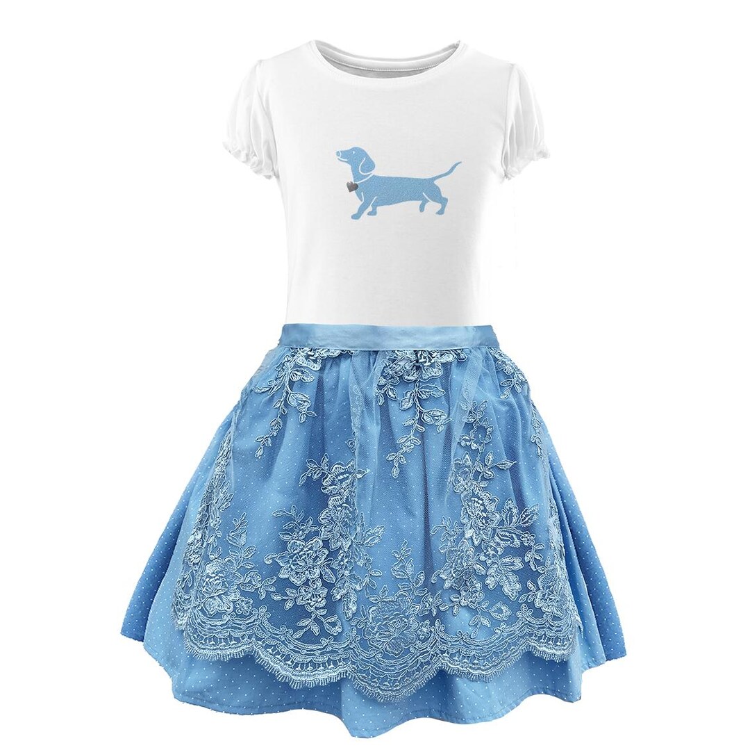 Children's Dirndl Light Blue Lace - Etsy