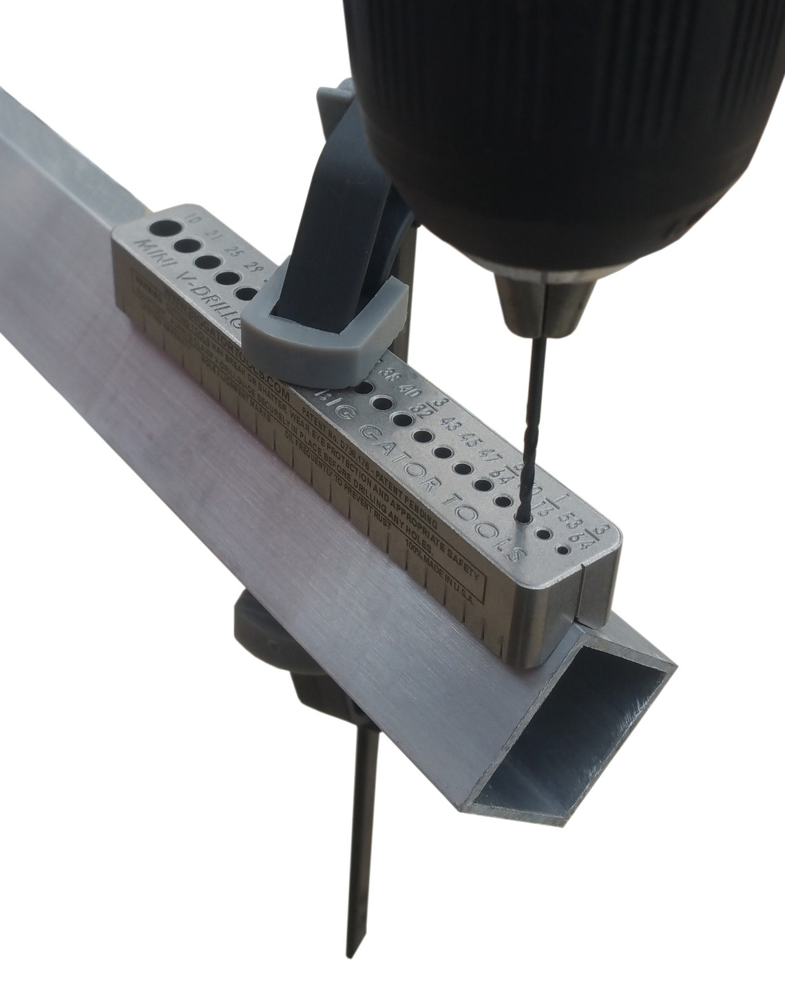Drill Bit Guide - MINI V-drillguide® - 21 Holes - Drilling Accessory ...