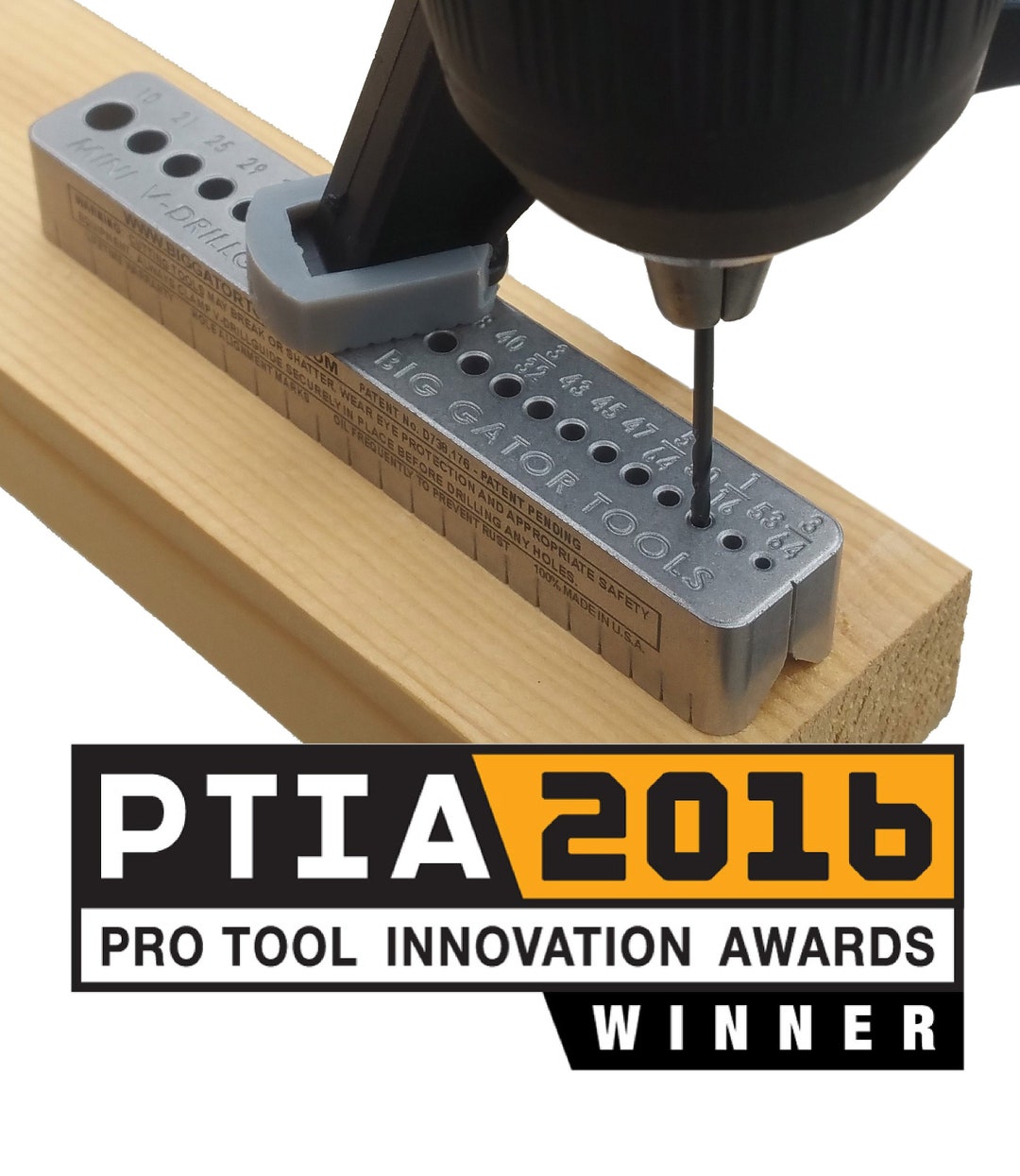 Drill Bit Guide - MINI V-drillguide® - 21 Holes - Drilling Accessory ...
