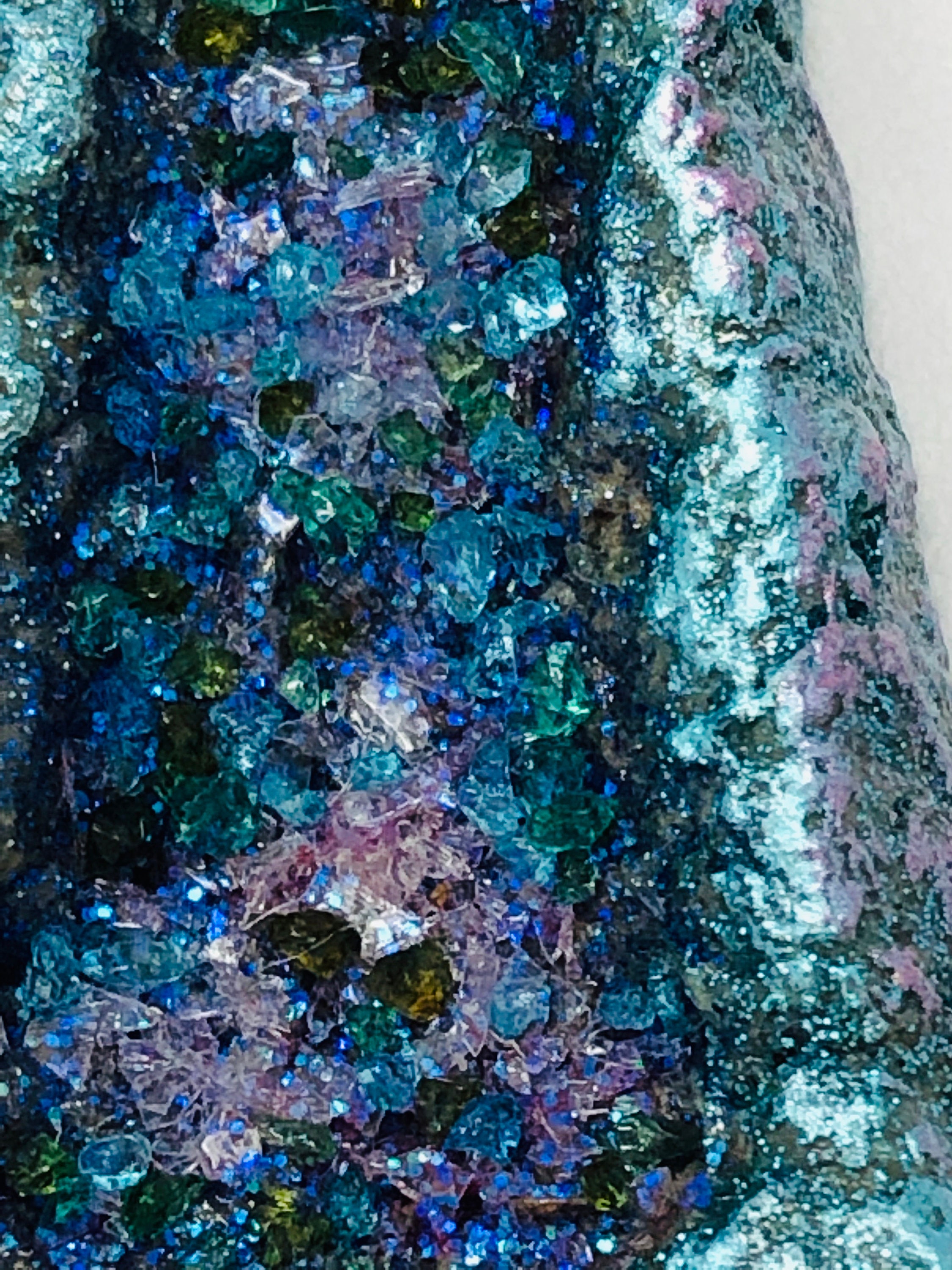 Recycled Paper Pulp Stone Trapezoid Geode Pendant Necklace - Etsy