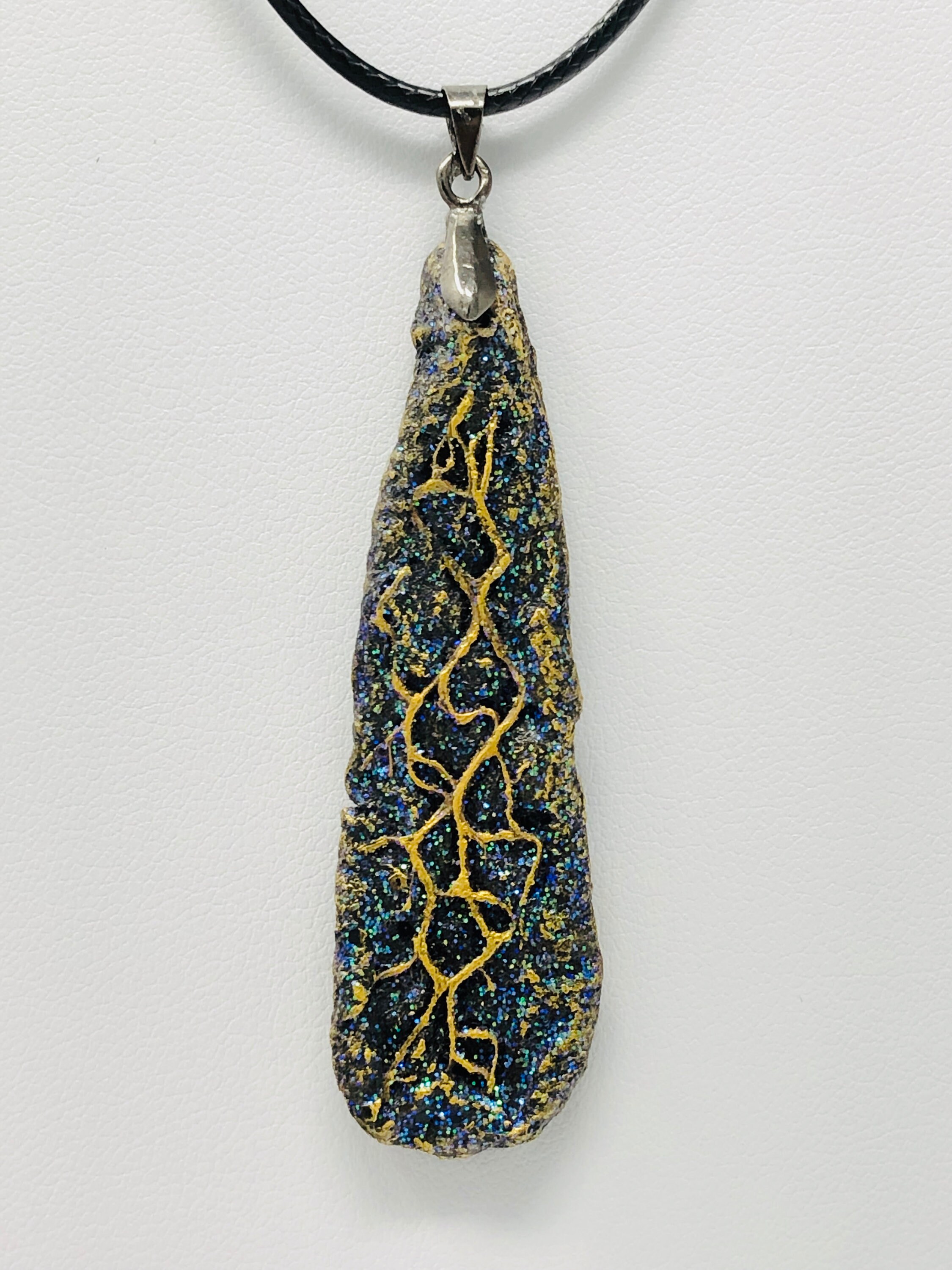Recycled Paper Pulp Stone Teardrop Pendant Necklace Eco Jewelry - Etsy