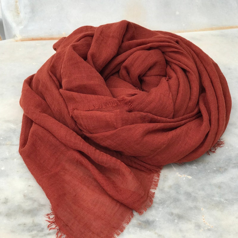 Red Mens Scarf - Etsy
