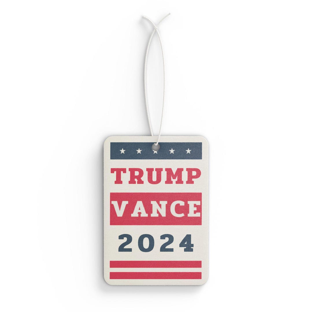 Trump Vance 2024 Car Air Freshener, Trump Merch, Trump Swag, Trump ...