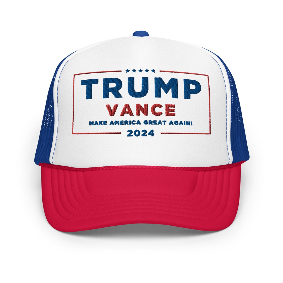 Trump and Vance 2024 Foam Trucker Hat, MAGA Trucker Hat, Make America ...
