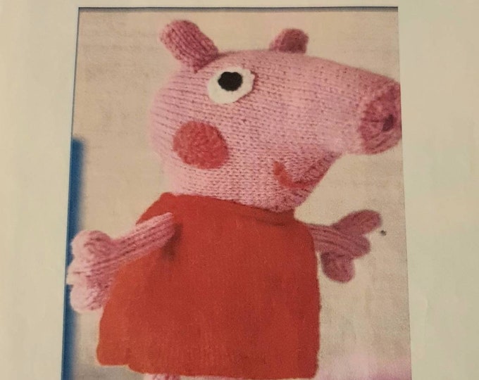 Peppa Pig Toy Knitting Pattern - Etsy