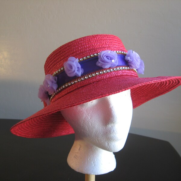 Red Hat Society Fabric - Etsy